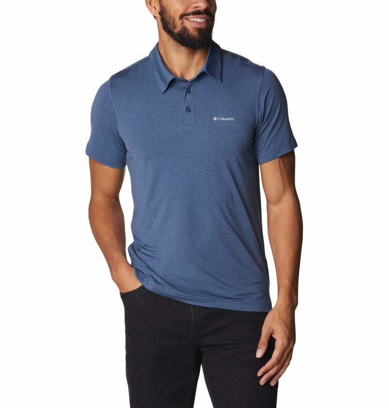 Polo Para Hombre Pique Tech Trail™ Azul | Columbia - Columbia | Tienda ...