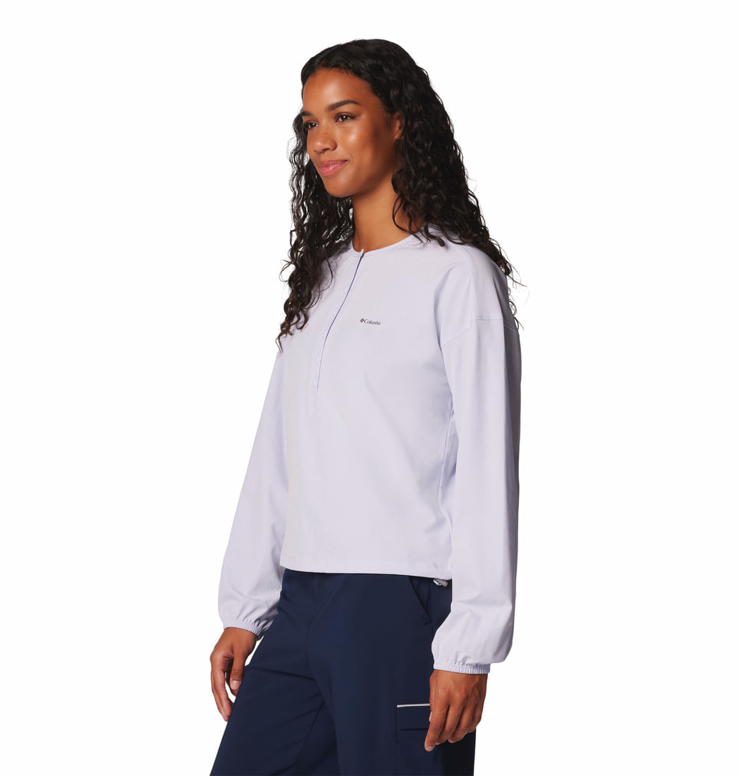 Polo Para Mujer Manga Larga Boundless Adventure™ Morado | Columbia ...